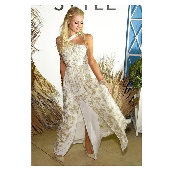 Rachel Zoe | Dresses | New Rachel Zoe Bella Metallic Floral Maxi Gown ...